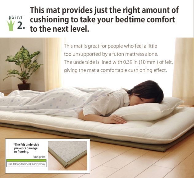 Rush Grass Tatami Mattress – Foldable Type | Futon Tokyo