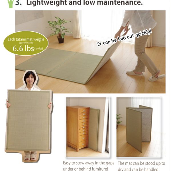 Rush Grass Tatami Mattress – Foldable Type | Futon Tokyo