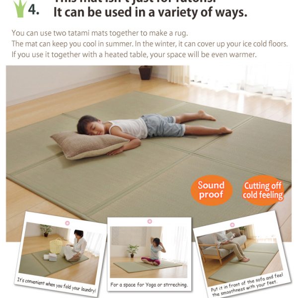 Rush Grass Tatami Mattress – Foldable Type | Futon Tokyo